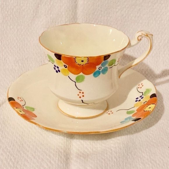 PARAGON | Kitchen | Hand Paintedparagonregistered Teacup And Saucer ...